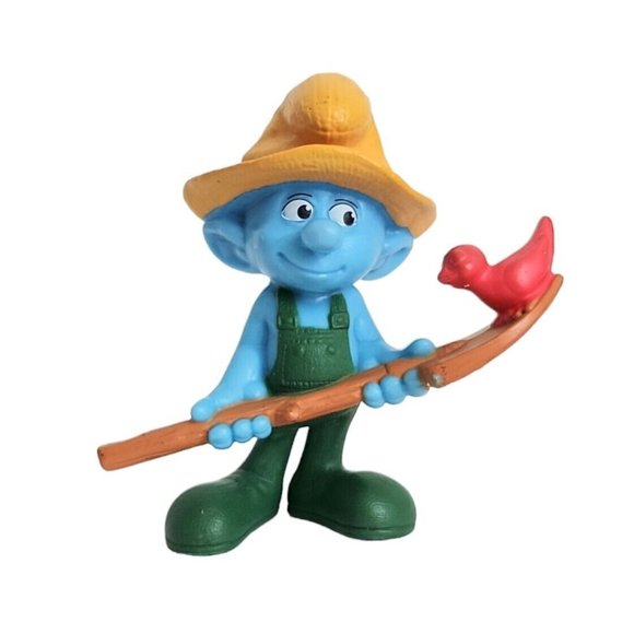 McDonald's | Toys | Farmer Smurf Red Bird 21 Toy Figurine Mcdonalds ...